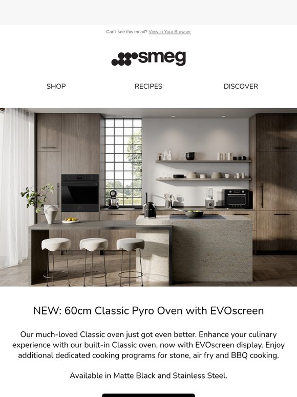 SMEG Australia: Our Most-Loved Classic Oven - Now With EvoScreen | Milled