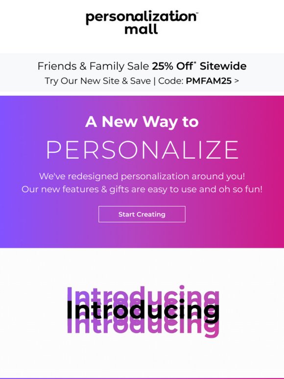 Personalization Mall: Introducing A New Way To Personalize | 25% Off ...