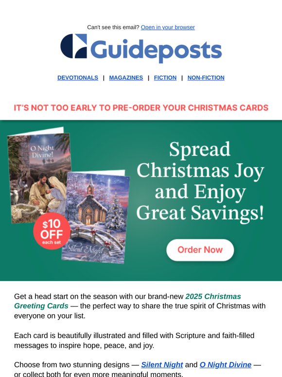 Guideposts: Spread Christmas Joy with $10 Off + 2 Free Gifts! | Milled