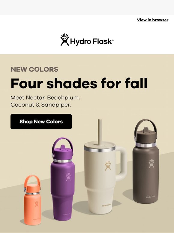Hydro Flask: NEW: four fresh colors are here | Milled