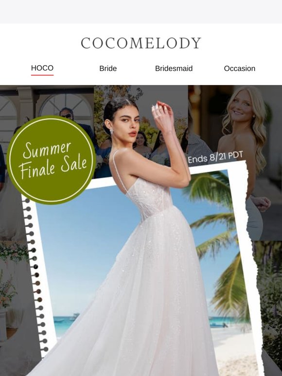 CocoMelody: ☀️ Summer Finale – 15%–30% Off Dresses, Bridal & More | Milled