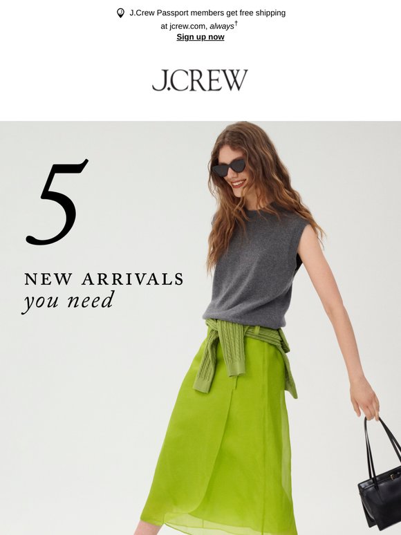 J.Crew Email Newsletters: Shop Sales, Discounts, and Coupon Codes