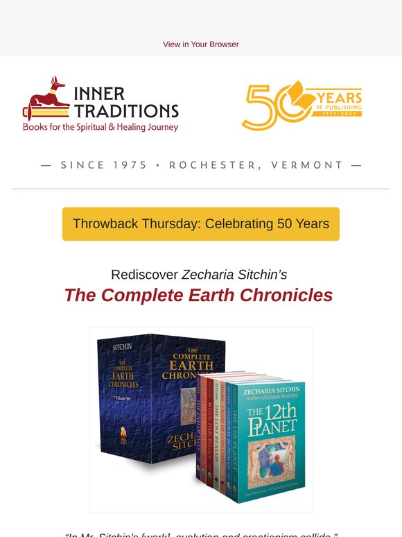 Inner Traditions: 🚀 50 Years of Visionary Publishing: Revisit The ...