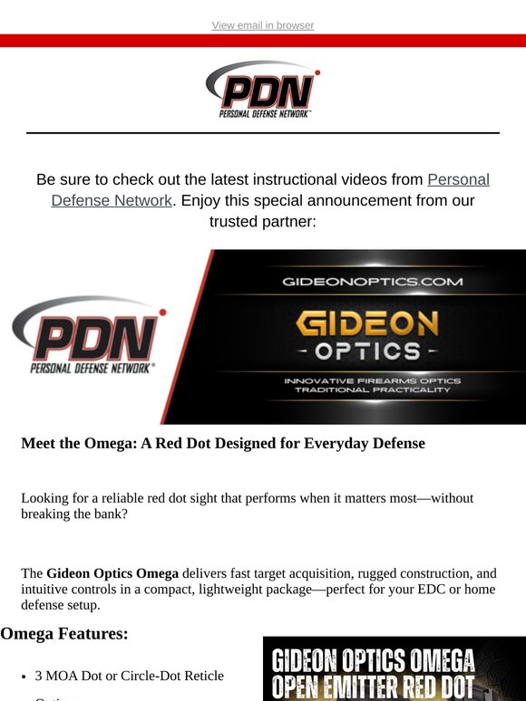 Personal Defense Network: Upgrade Your Red Dot Game: Meet the Gideon ...