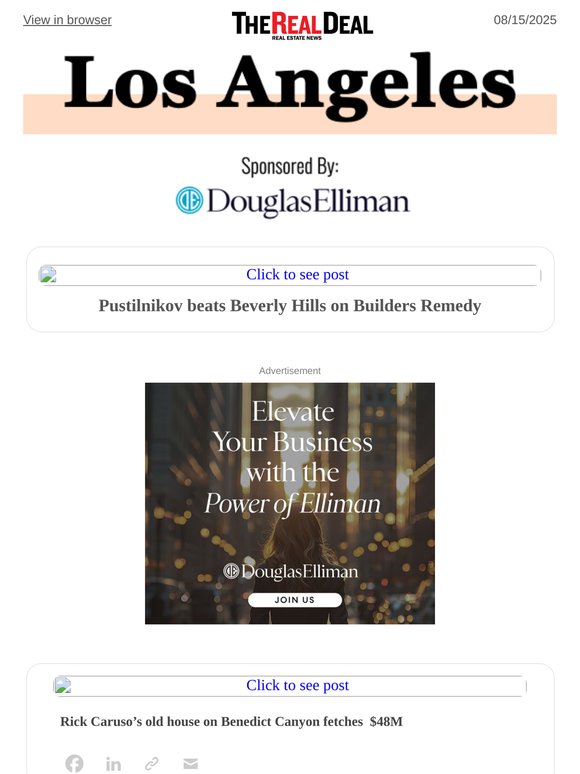 The Real Deal: Pustilnikov beats Beverly Hills on Builders Remedy; Rick ...