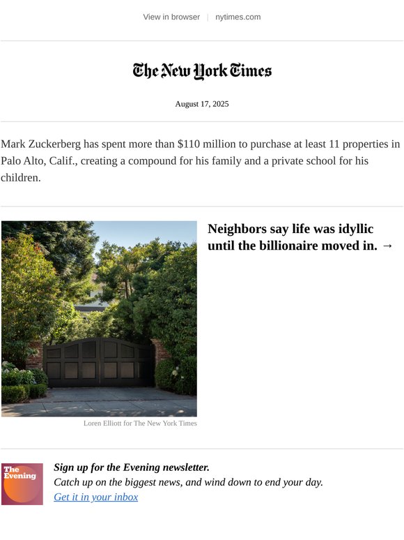 The New York Times Store: What it’s like to be Mark Zuckerberg’s ...