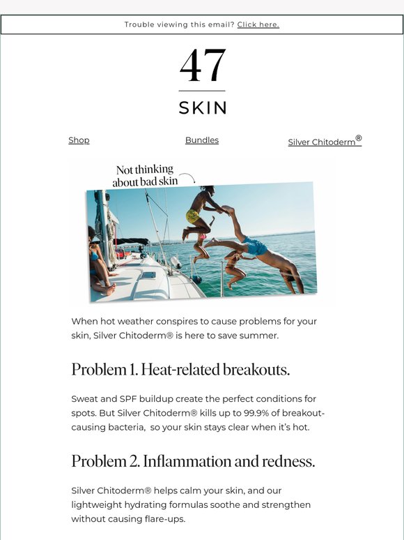 47 Skin: 5 summer skin problems (and how to beat them) 💥 | Milled