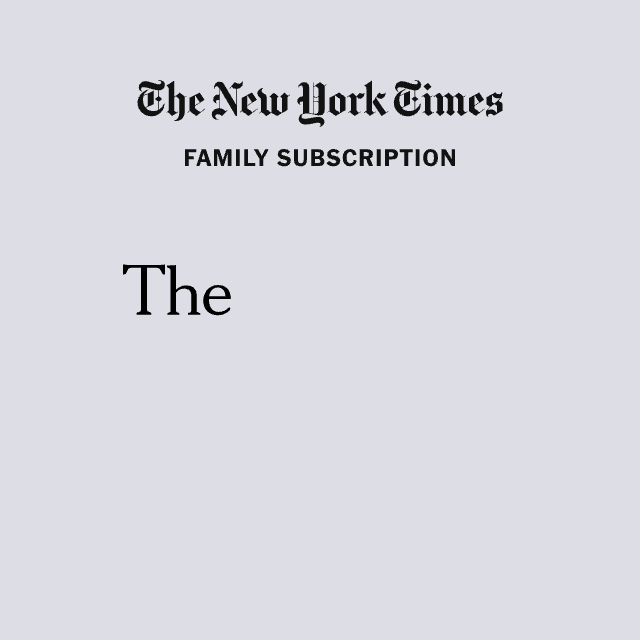 The New York Times Store: Introducing Times family subscriptions. | Milled