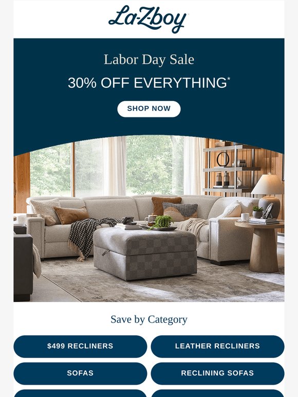 Lazyboy Labor Day Sale