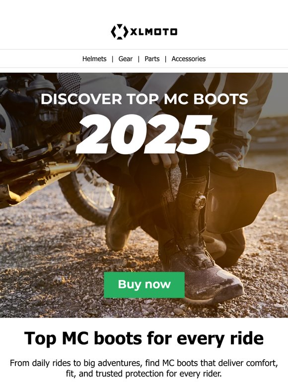 XLmoto: Top motorcycle boots & shoes, chosen for you | Milled