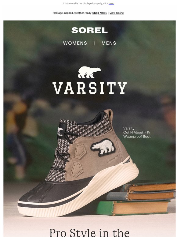 Sorel: The All-New Varsity Boot: Heritage-inspired, weather-ready | Milled