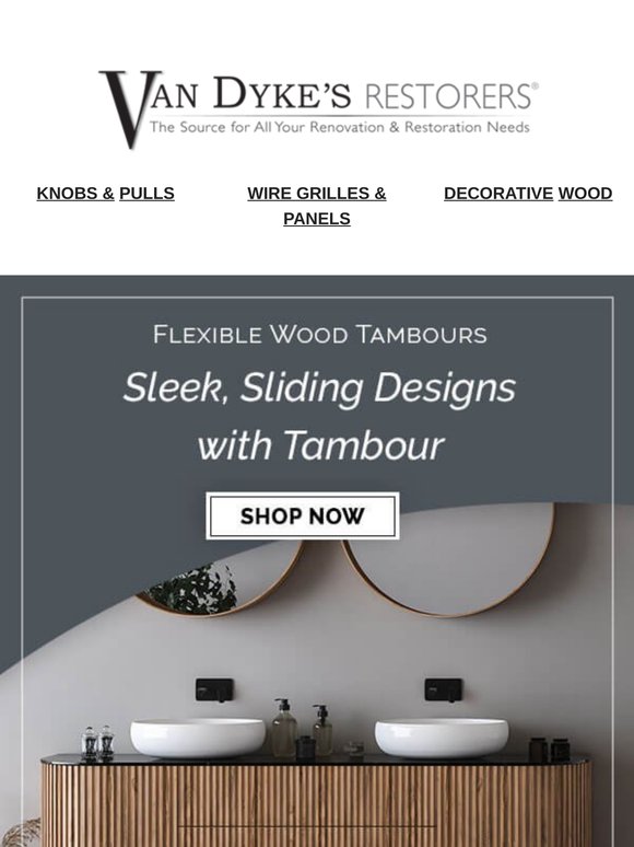 Van Dyke's Restorers: Tambour Paneling — A Different Way to Add Texture ...