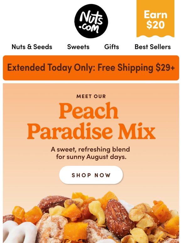 Nuts.com: Free Shipping Extended — Ends Tonight! | Milled