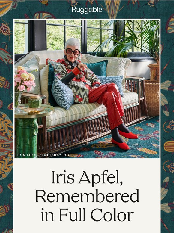 Ruggable: Iris forever. Color always. | Milled