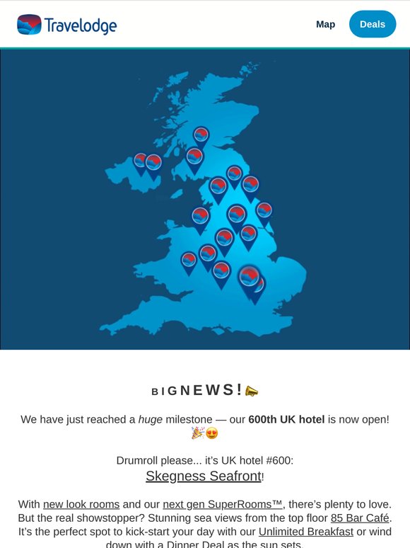 Travelodge: 🥳 Travelodge has reached a HUGE milestone - our 600th hotel ...