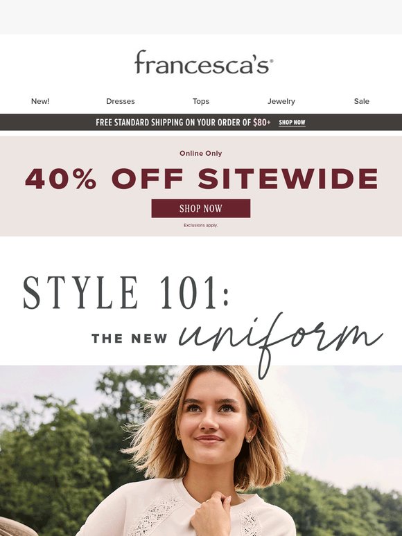 Francesca's: The perfect pieces to build your dream wardrobe 😍 | Milled