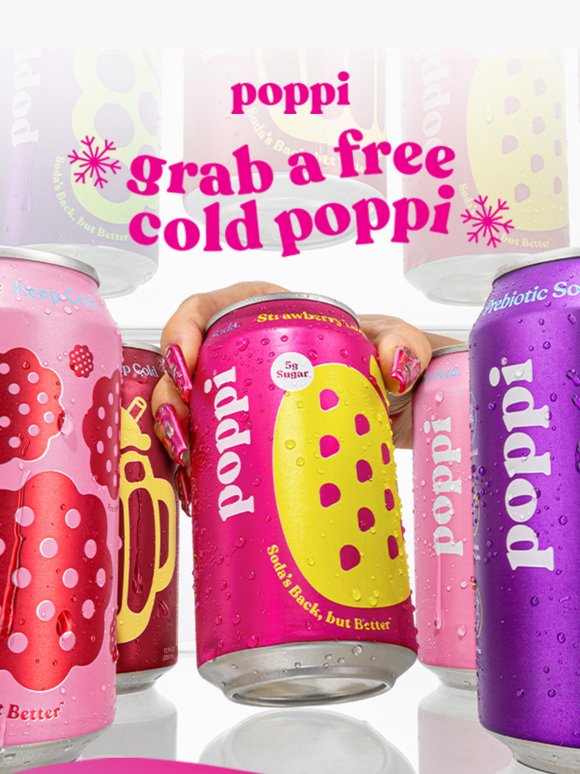 Poppi: a free cold poppi? yes please 😋 | Milled
