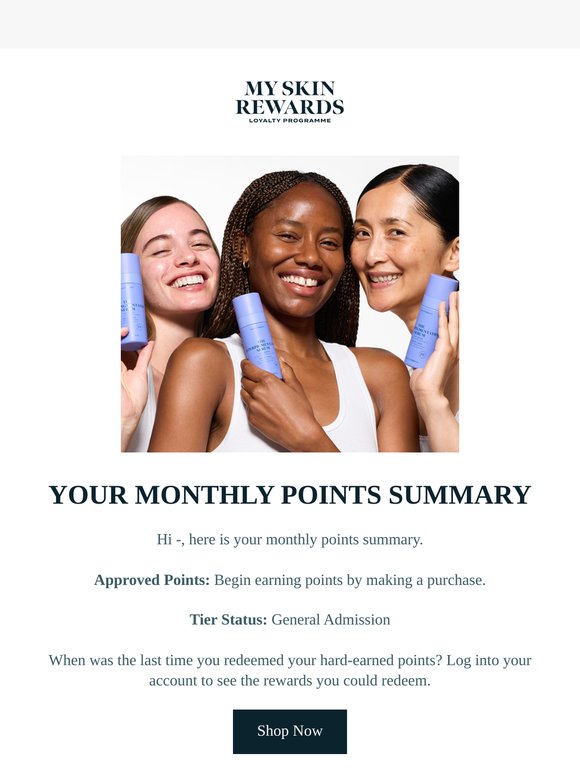 Skin Rocks: —, Your Loyalty Points Update Is Here | Milled