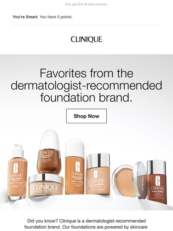 Clinique: Find a foundation that does more than just look good. | Milled