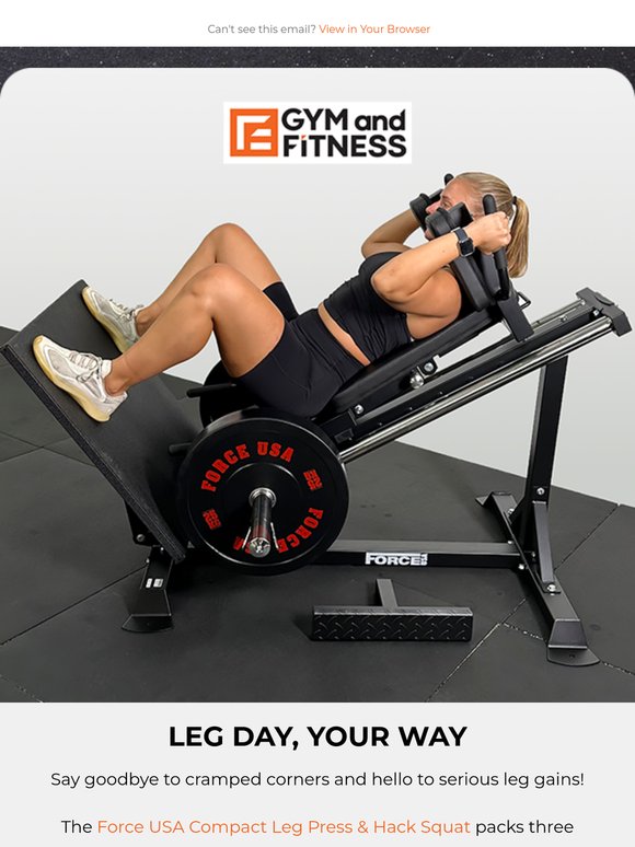 Gym and Fitness: Product Spotlight | Force USA Compact Leg Press & Hack ...