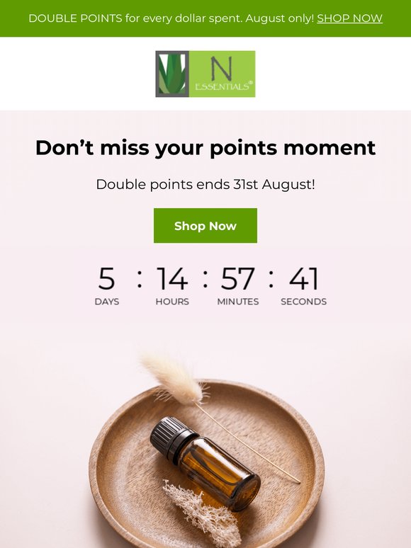 N-essentials: Double Points are Ending Soon! ⏰ | Milled