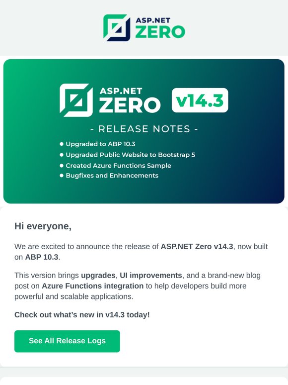 AspnetZero: 🚀 New Release: ASP.NET Zero v14.3! | Milled