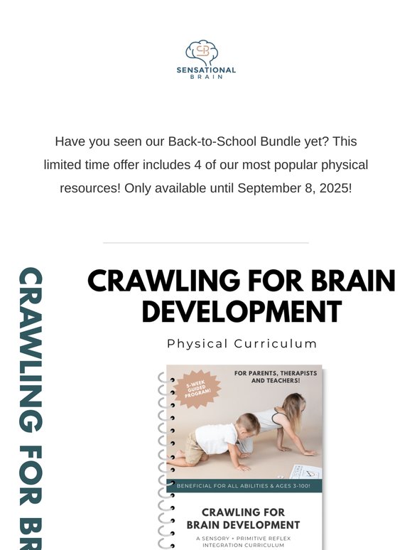 Sensational Brain: LIMITED! Back-to-School Book Bundle 📚 | Milled