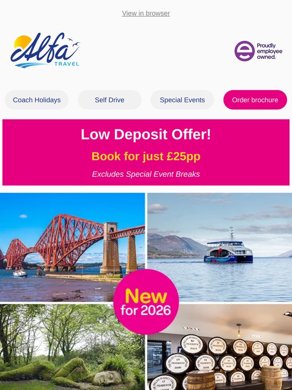Alfa Travel: Your New Coach Holidays for 2026! 🚍🌞 | Milled