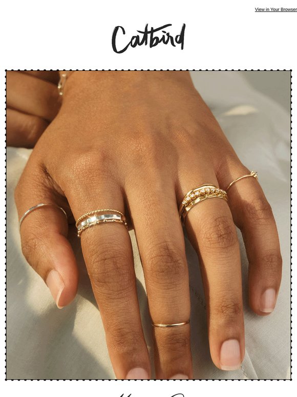 Catbird: NEW: Stacking Rings | Milled