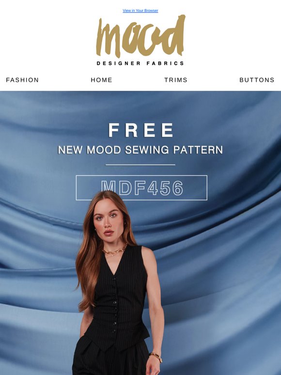 Mood Fabrics: 🆕 FREE Pattern | The Anne Waistcoat Ensemble | Milled