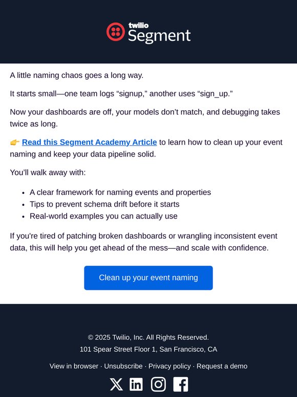 Segment: How to stop inconsistent naming from breaking your data | Milled