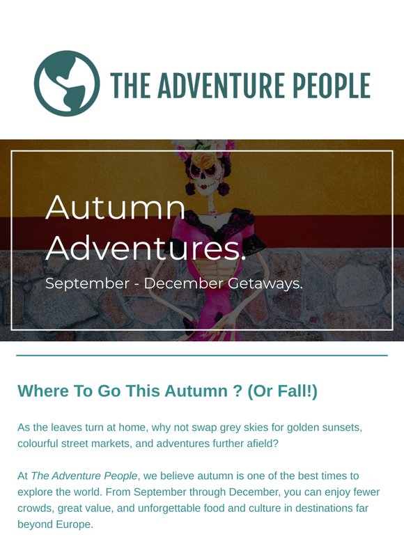 The Adventure People: The Best Places To Travel - Sept - Dec 🚀 | Milled
