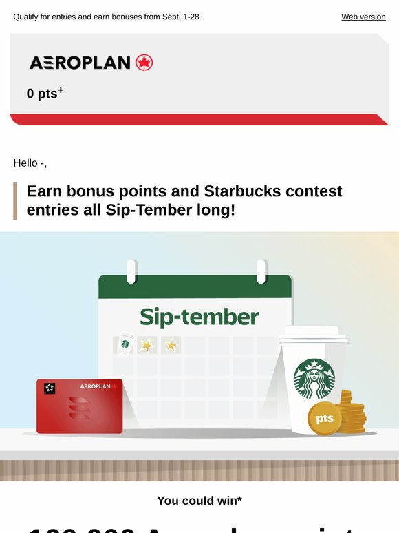 Air Canada: Sip-Tember to Remember is back—you could win 100,000 ...