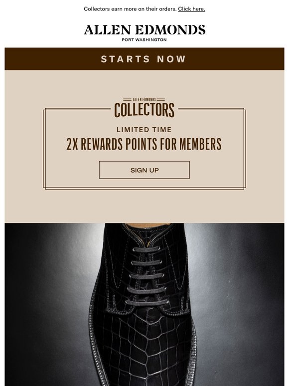 Allen Edmonds Email Newsletters: Shop Sales, Discounts, and Coupon Codes