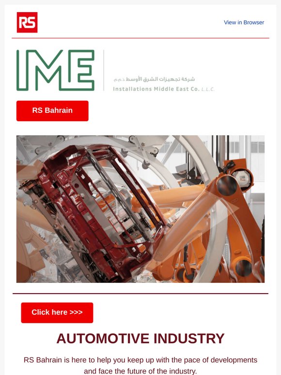 RS Components: RS Bahrain | SOLUTIONS FOR THE AUTOMOTIVE INDUSTRY | Milled