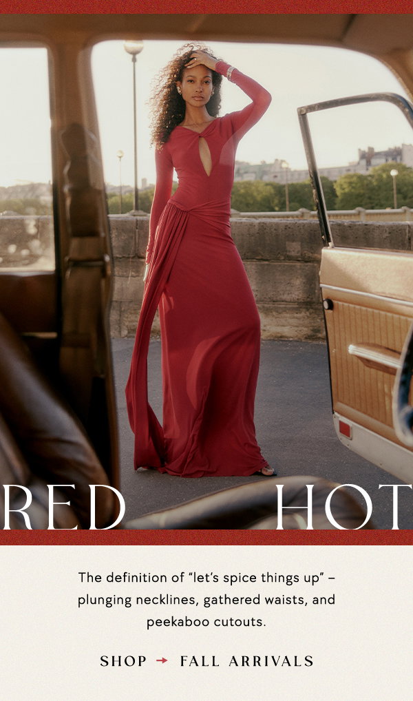 Anthropologie: Red Hot: Plunging dresses & peekaboo cutouts | Milled
