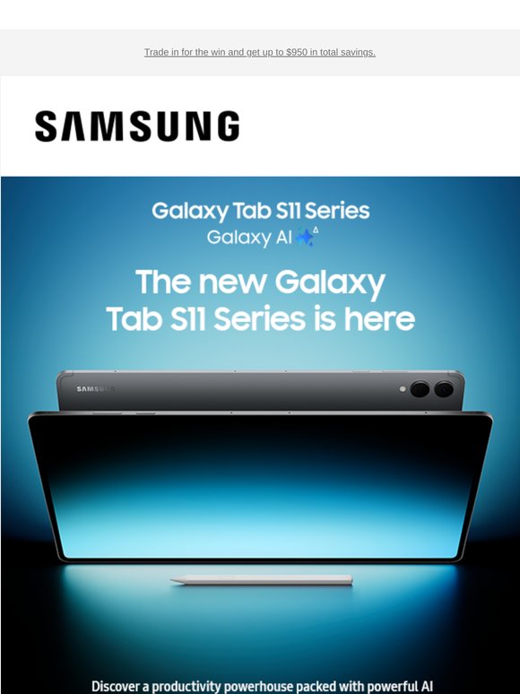 Samsung: —, it’s here! Powerful meets thin in the new Galaxy Tab S11 ...