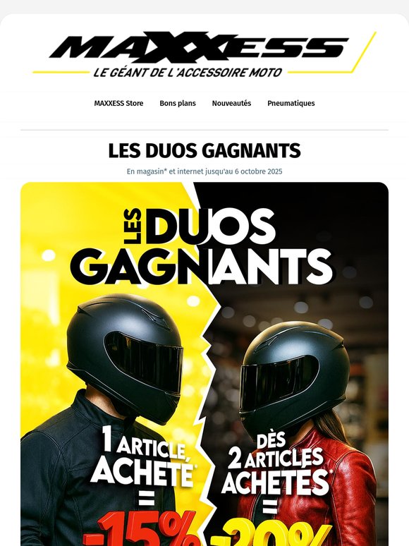 Maxxess: Les offres DUOS GAGNANTS chez MAXXESS pour la rentrée. | Milled