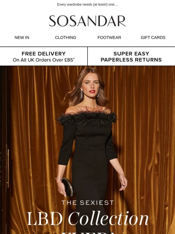 Sosandar: Just Dropped! The Sexiest LBD Collection EVER 🖤 | Milled