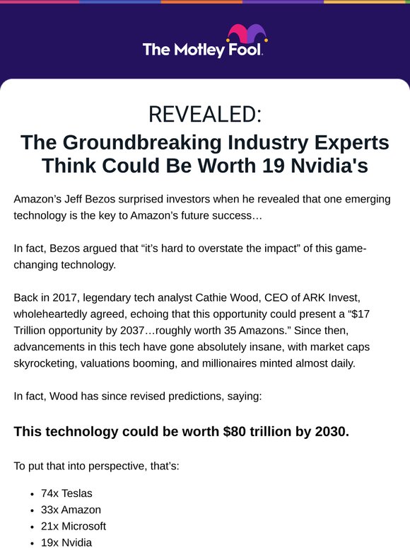 The Motley Fool: This Tech Could Be Worth 19 Nvidias | Milled