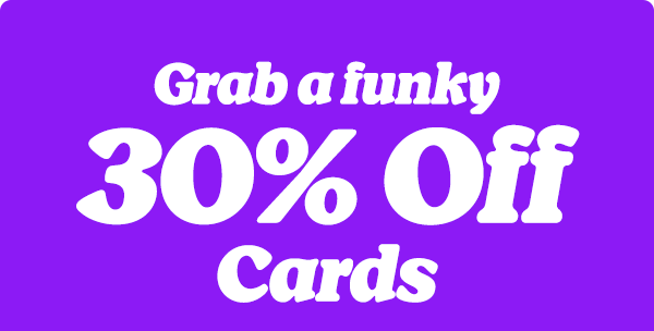 Funky Pigeon: 💥 Boom! 30% Off Cards 💥 | Milled