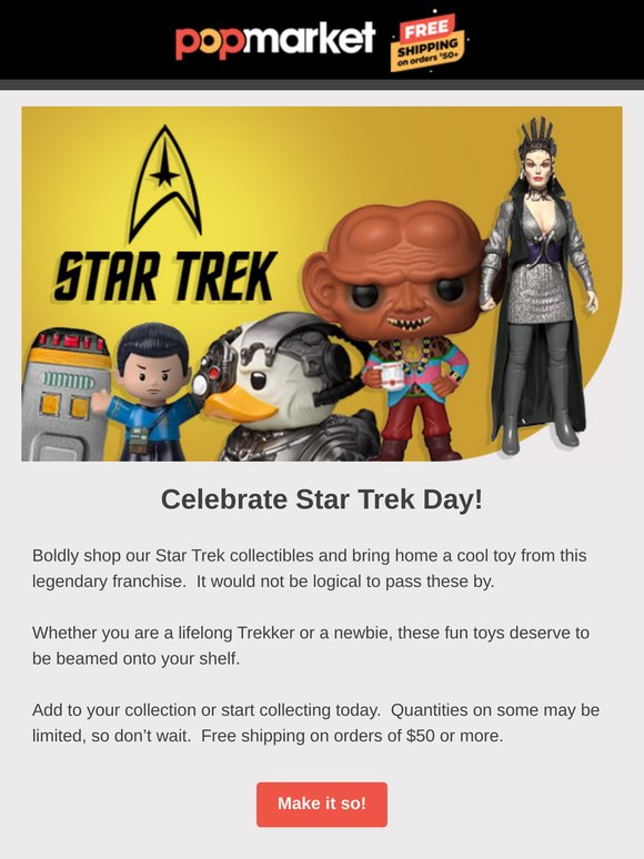 Pop Market: Starfleet-Approved Collectibles for Star Trek Day | Milled