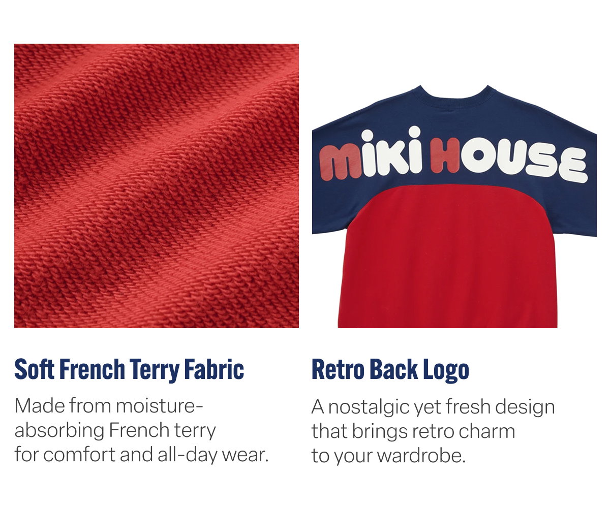 Miki House: 👕 New Adult-Size Back Logo Sweatshirts are Here! | Milled