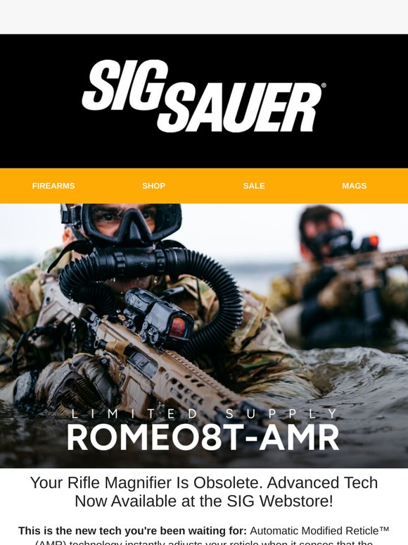 SIG SAUER: Your New Tech is Here: Powerhouse Red Dot/Magnifier Combo ...