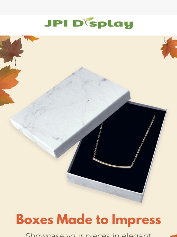 JPI Display: Necklace Boxes Made to Impress | Milled