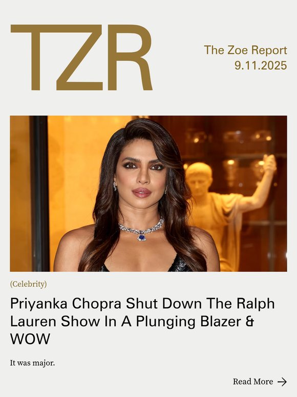 The Zoe Report: Priyanka Chopra Shut Down The Ralph Lauren Show In A ...