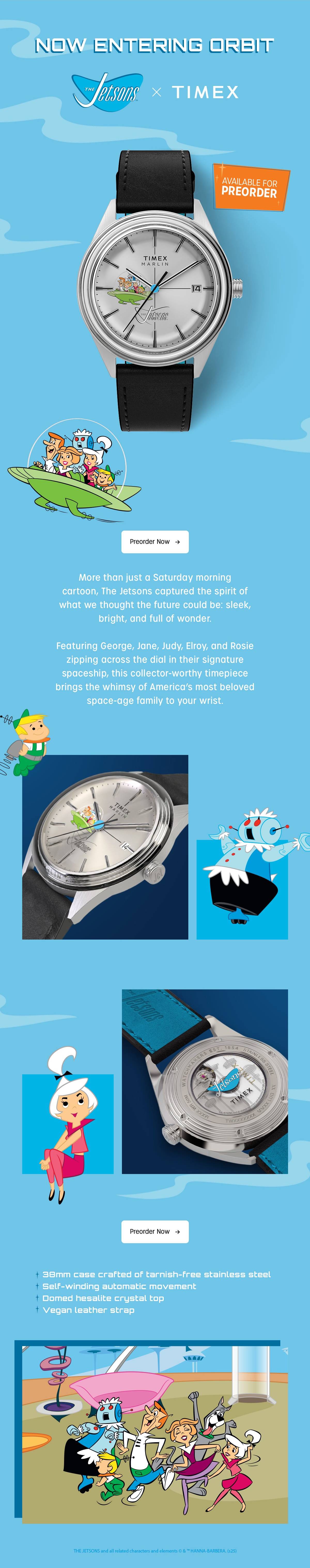 Timex: Preorder The Jetsons x Timex | Now Entering Orbit | Milled