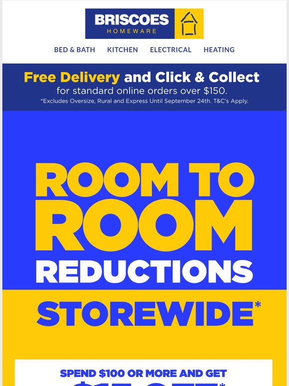 Briscoes: STOREWIDE SAVINGS + Extra $15 off? Yes please! | Milled