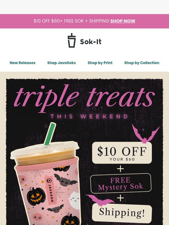Sok-It: Triple Treat: $10 Off + FREE 🎁Sok + Shipping! | Milled
