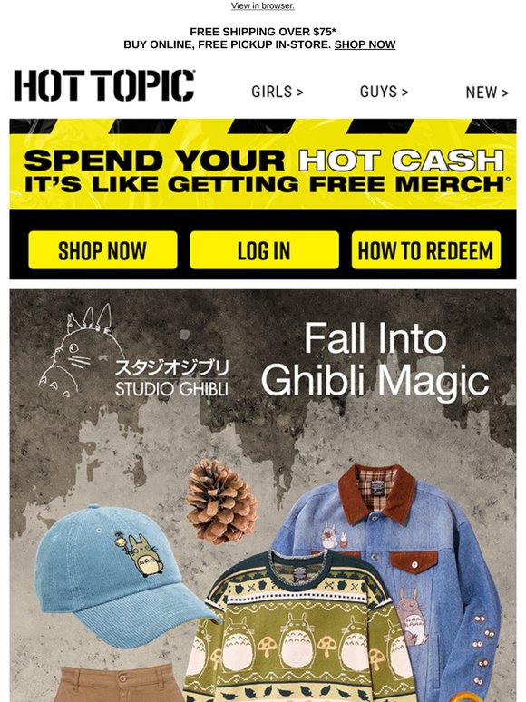 Hot Topic: New Studio Ghibli looks to keep you cozy all season 🍂 | Milled